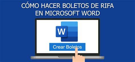 Cómo hacer boletos de rifa en Microsoft Word