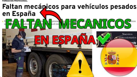 Trabajo en España Faltan mecánicos en España Migrar a España y