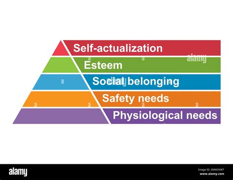 Jerarquia De Necesidades De Piramide De Maslow Ilustracion Del Vector
