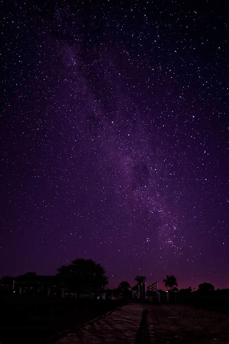 Purple Night Sky Wallpaper K Infoupdate Org