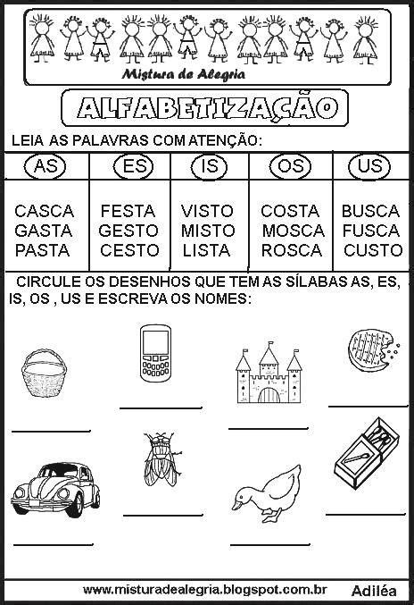 4 Atividade Sílabas Complexas Formação De Palavras