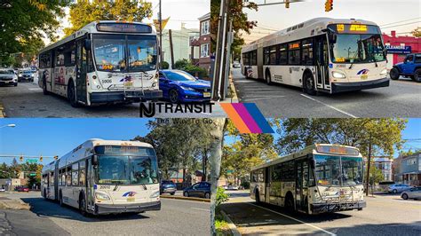 New Jersey Transit Bus Compilation Along John F Kennedy Boulevard