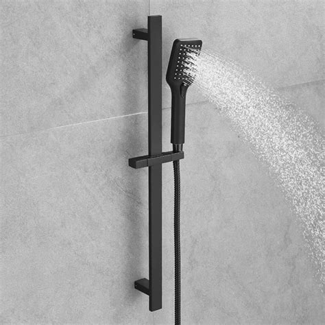 Kit De Pomme De Douche À Main À Jet D Eau À 3 Modes Avec Tuyau En Acier