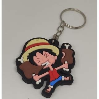 Chaveiro Emborrachado Animes One Piece Dragon Ball Monkey D Luffy