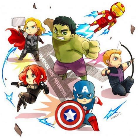 Avengers Clipart Avengers Cartoon Chibi Marvel Avengers Characters