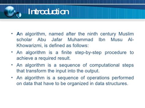 algorithmic notations