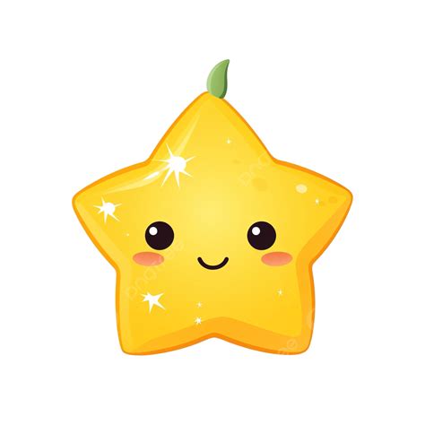 Linda Ilustración De Estrella Amarilla Para Decoración PNG Estrella