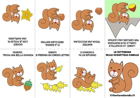 La Settimana Dello Scoiattolo Camillo Minibook Fantavolando