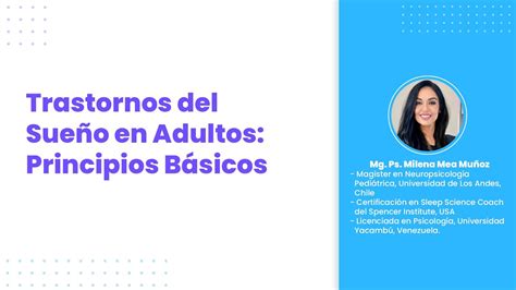 Trastornos del Sueño en Adultos Principios Básicos YouTube