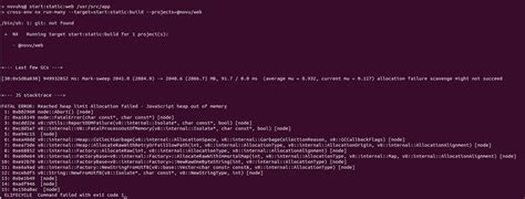 🐛 bug report web docker container gets existed with javascript heap out of memory · issue 1950