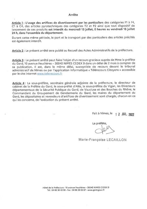 ARRÊTÉ PREFECTORAL PORTANT INTERDICTION D UTILISATION DES FEUX D