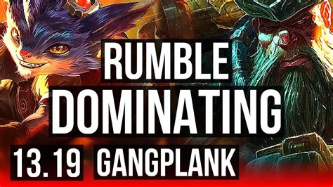 RUMBLE Vs GP TOP 6 0 3 900K Mastery 300 Games Dominating EUW