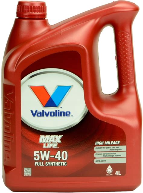 Valvoline W Maxlife L Olej Silnikowy Syntetyk Za Z Z Przemy L