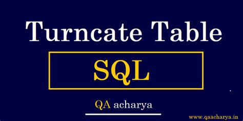 truncate table in sql with example