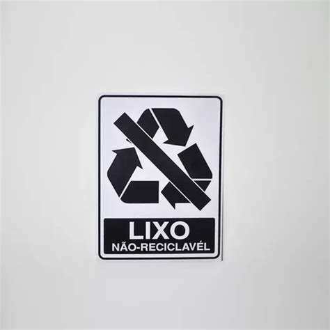 Adesivo Para Lixeira Comum Lixo Não Reciclável Vinil MercadoLivre