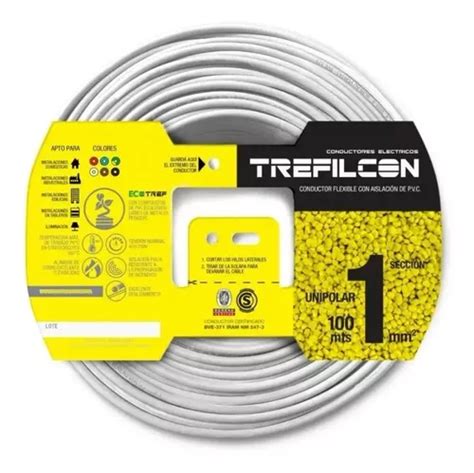 Cable Unipolar Mm Blanco Normalizado Trefilcon X Mts