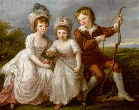 Portrait Of Lady Georgiana Spencer Henrietta Spencer And George