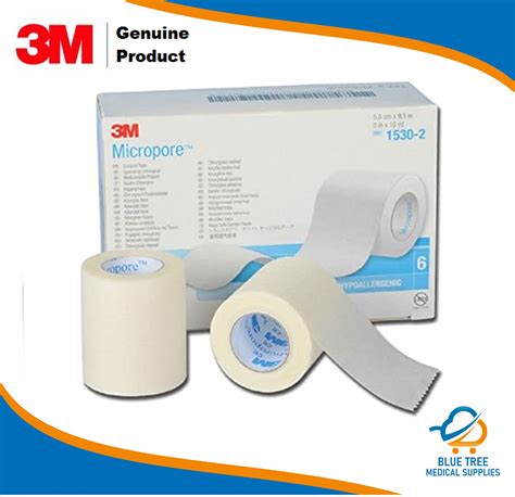 3M Micropore Surgical Tape 2 Inches 6 Pieces Box Or 1 Inch 12 Pieces