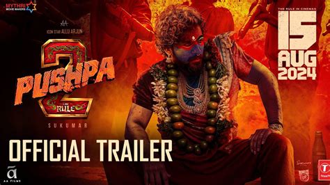 PUSHPA 2 THE RULE OFFICIAL TRAILER Allu Arjun Sukumar Rashmika