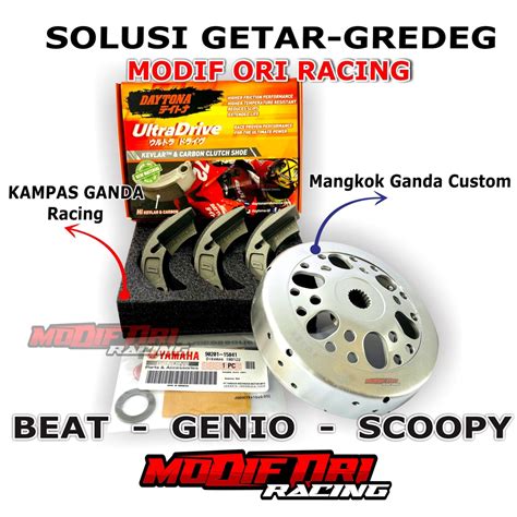 Jual BEAT SCOOPY Mangkok Kampas Ganda Beat Scoopy Fi Esp Karbu Custom