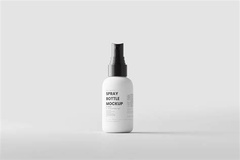 Small Spray Bottle Mockup Mockup Free