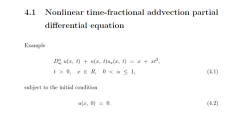 how to solve nonlinear partial differential equation of fractional order mathematica stack