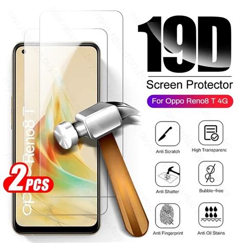 2PCS 9H Tempered Glass For Oppo Reno8 T Reno 8T 8 T Reno8T 4G 2023