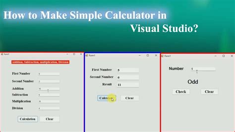A Simple Calculator In Windows Form Visual Studio Abhiraj