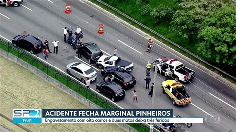 Acidente Na Marginal Pinheiros Sete Carros E Duas Motos Deixa