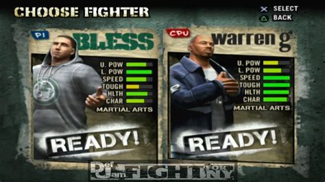 Def Jam Fight For Ny Bless Vs Warren G Matches Hard Ps P