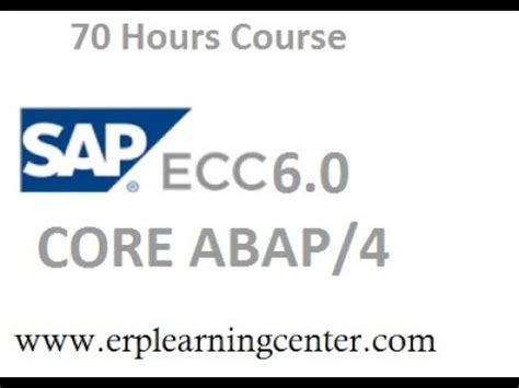 SAP ABAP Programing Live Project Training For 80 Hours YouTube