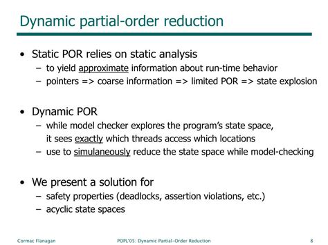 ppt dynamic partial order reduction for model checking software powerpoint presentation id