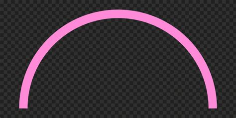 Pink Half Semi Circle Border Frame Transparent PNG Citypng