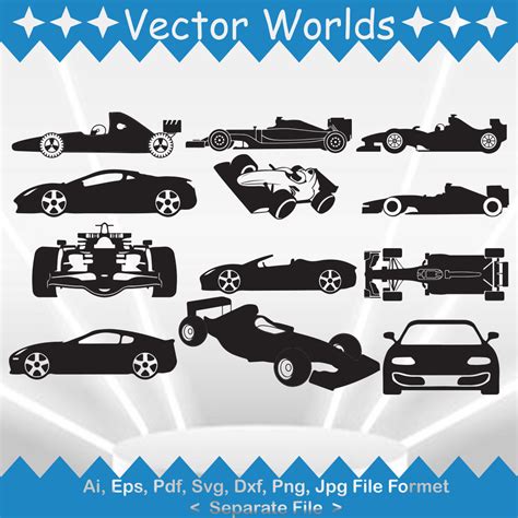 Racing Car SVG Vector Design MasterBundles