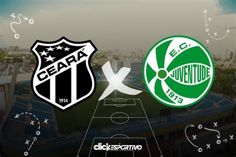 Ceará x Juventude onde assistir horário escalações