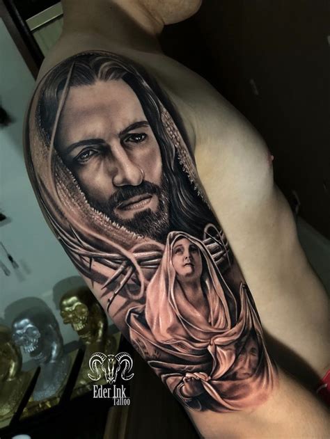 Jesus Tattoo Jesus Cristo Jesus Tatuagem Realismo Tattoo Santa