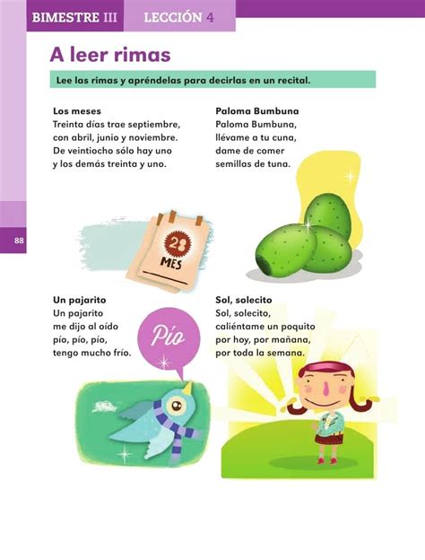 Ejercicio De La Rima En Pdf Online Artofit