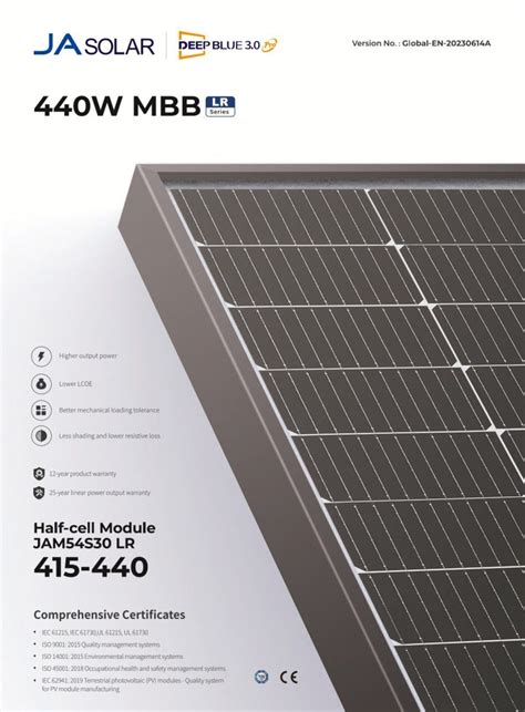 Ja Solar Jam S Lr W Black Frame Pv Modul