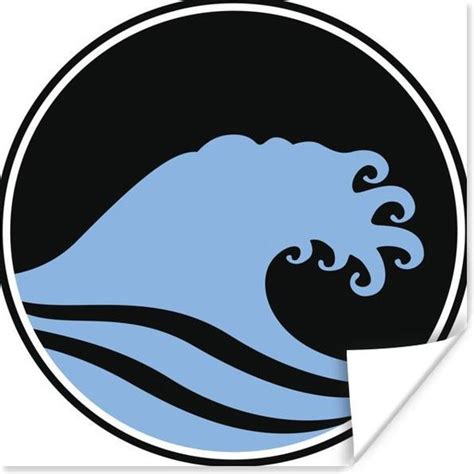 Une Illustration De La Grande Vague De Kanagawa Poster 100x100 Cm