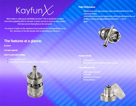Svoemesto Kayfun X 2023 MTL RTA 3 5ml 22mm VaperBG
