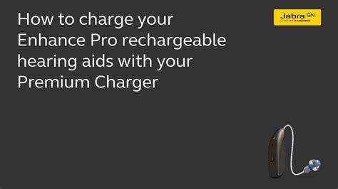 Jabra Enhance Pro Pm How To Charge With Your Premium Charger Youtube