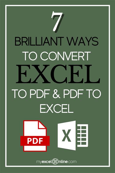 Quick Ways To Convert Excel To Pdf Pdf To Excel Artofit