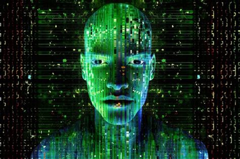 premium ai image human shape made with digital binary codes concept of artificial intelligence