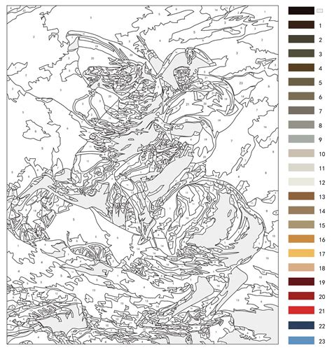Printable Free Paint By Numbers Templates