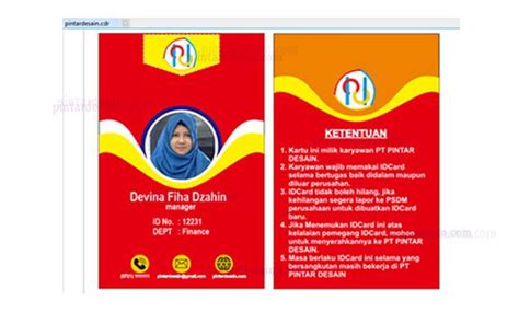 Detail Cara Membuat Id Card Panitia Dengan Coreldraw Koleksi Nomer