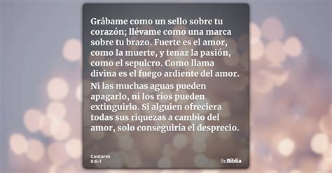 Cantares 8 6 7 Biblia