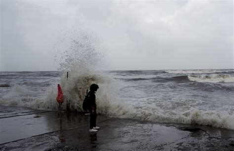 In Photos IMD Issues Red Alert For Saurashtra Kutch Coasts As