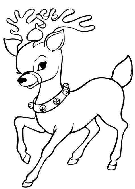 60 Disegni Di Renne Di Babbo Natale Da Colorare PianetaBambini It