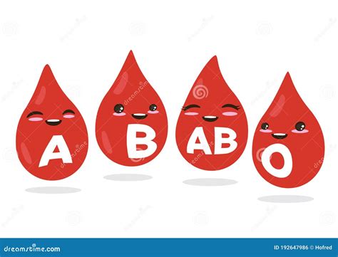 Cute Happy Healthy Smiling Blood Drop Character Stock Vector