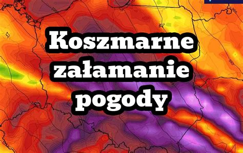 Koszmarne załamanie pogody w Polsce Wichura do 115 km h Do tego ulewy